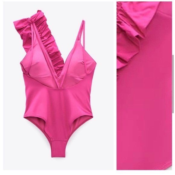 Zara | Swim | Nwt Zara Ruffled Swimsuit | Poshmark